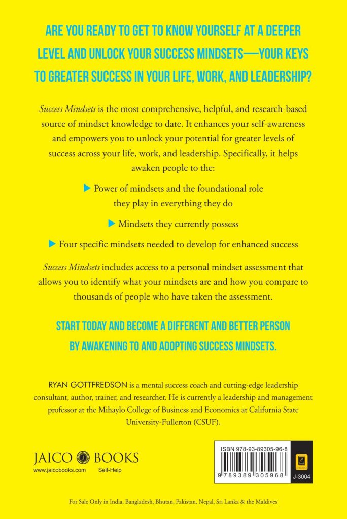 Buy Success Mindsets by Ryan Gottfredson online - Jaico Publishing House