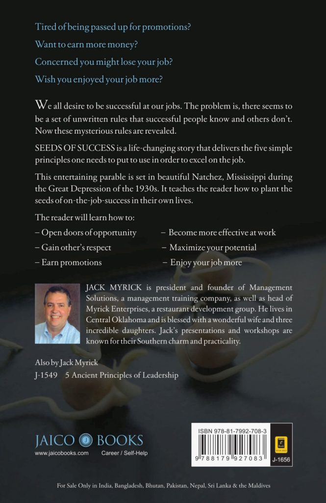 Buy Seeds Of Success by Jack Myrick online - Jaico Publishing House