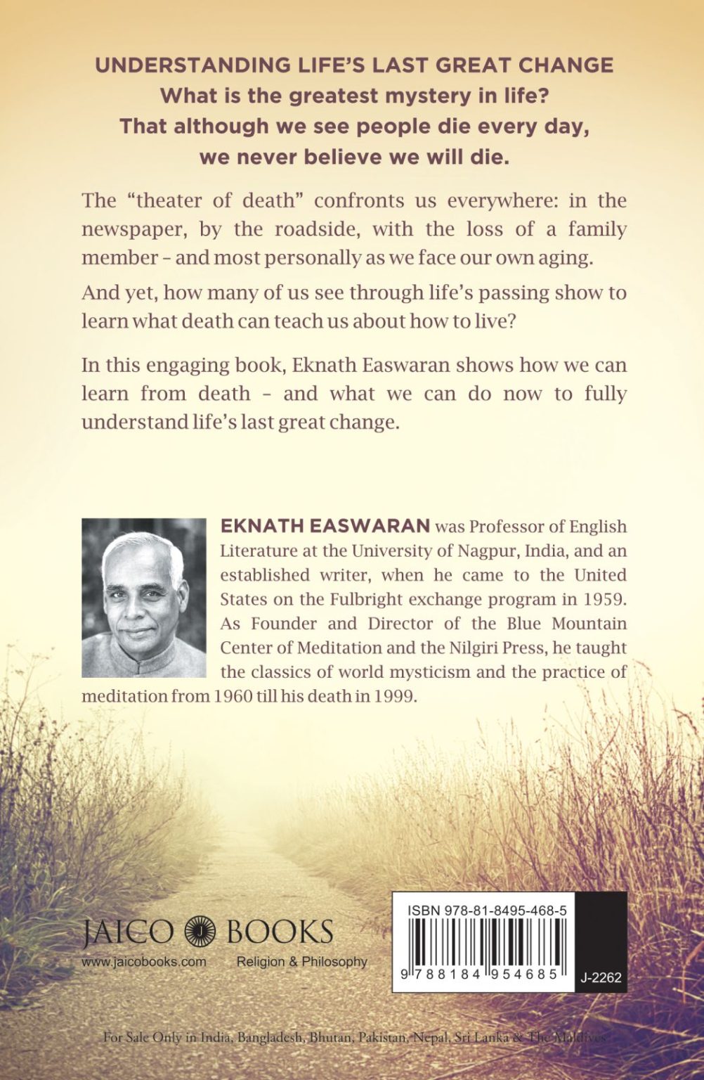 Buy The Promise of Death by Eknath Easwaran online - Jaico Publishing House
