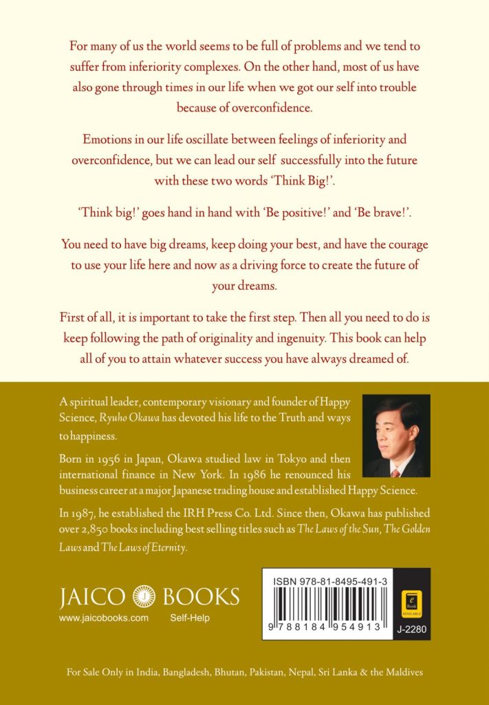Buy Think Big! by Ryuho Okawa online - Jaico Publishing House