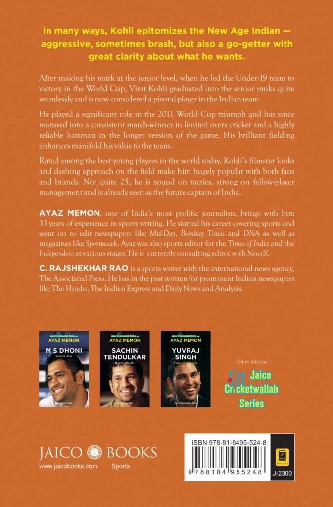 Buy Virat Kohli: Reliable Rebel by C. Rajshekhar Rao online - Jaico ...