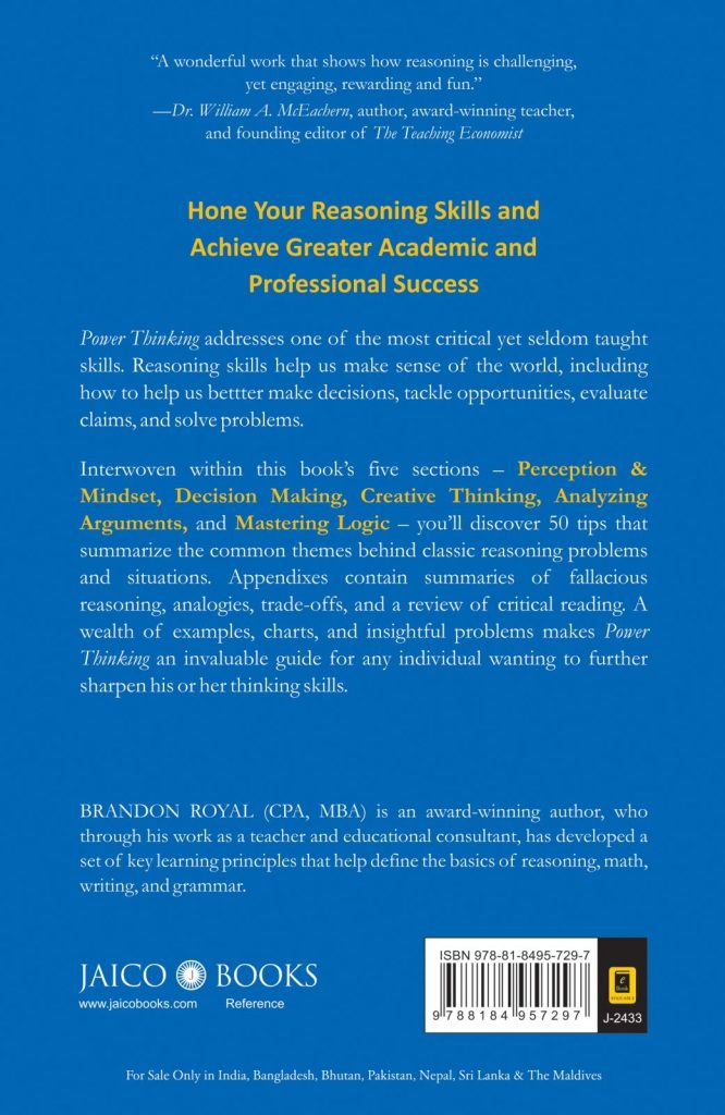Buy Power Thinking by Brandon Royal online - Jaico Publishing House
