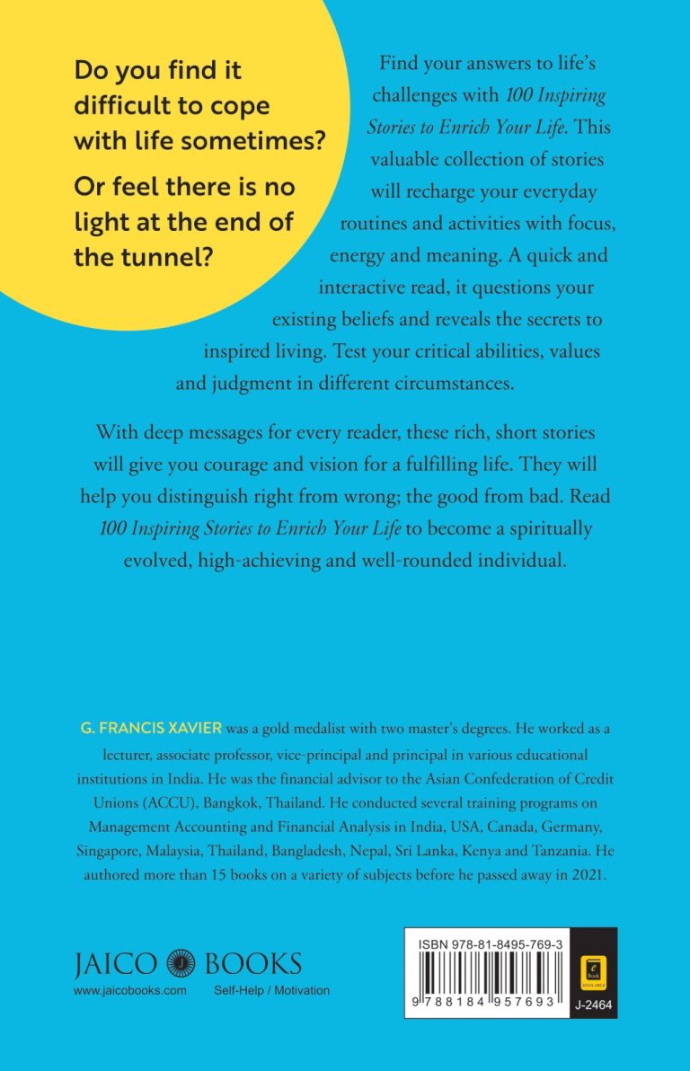 Buy 100 Inspiring Stories to Enrich Your Life by G. Francis Xavier ...