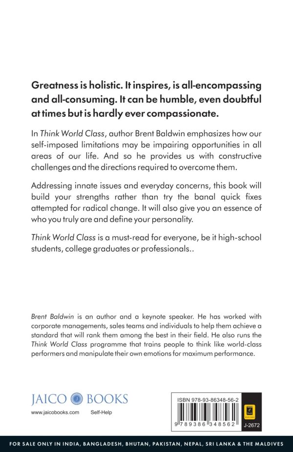 Buy Think World Class by Brent Baldwin online - Jaico Publishing House