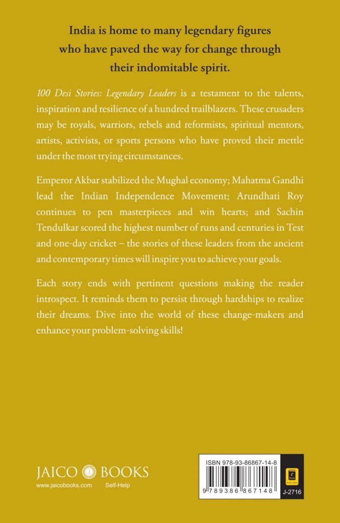 Buy 100 Desi Stories Series: Legendary Leaders by Madhur Zakir Hallegua ...