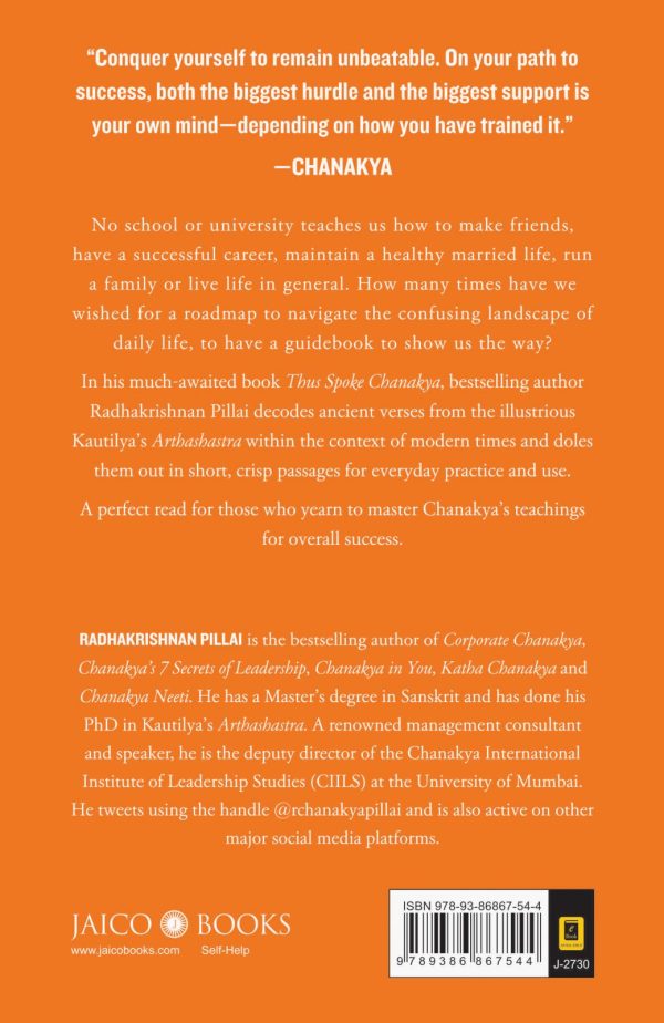 Buy Thus Spoke Chanakya by Radhakrishnan Pillai online - Jaico ...