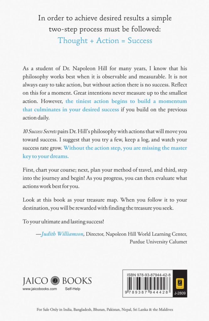 Buy 10 Success Secrets by Judith Williamson, Napoleon Hill online ...
