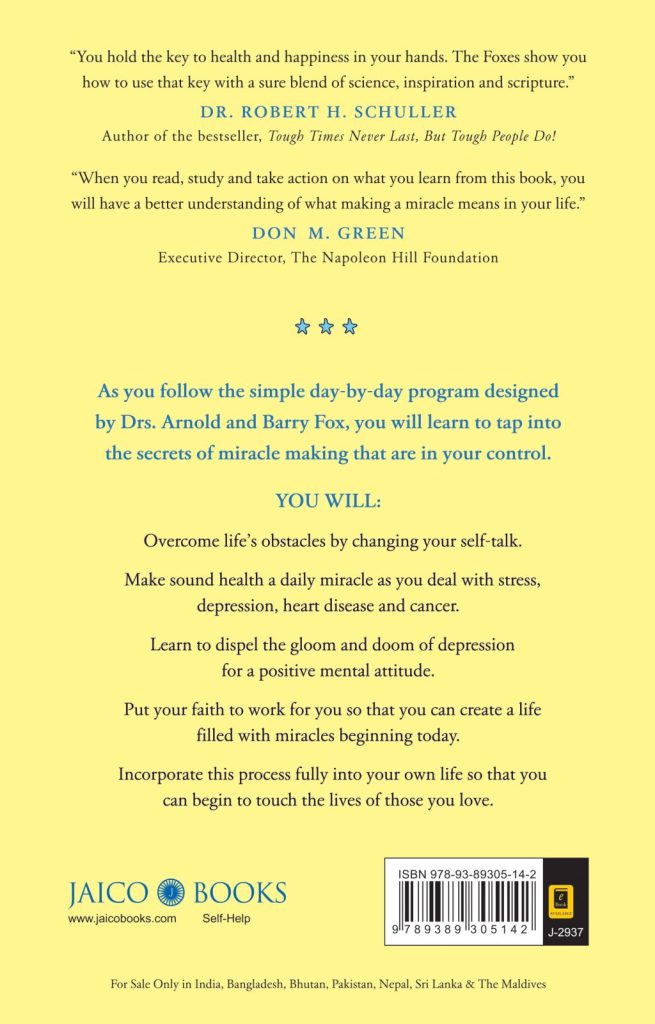 Buy The Greatest Miracle by Arnold Fox, Barry Fox online - Jaico ...