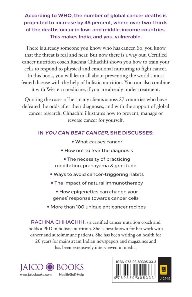 Buy You Can Beat Cancer by Rachna Chhachhi online - Jaico Publishing House