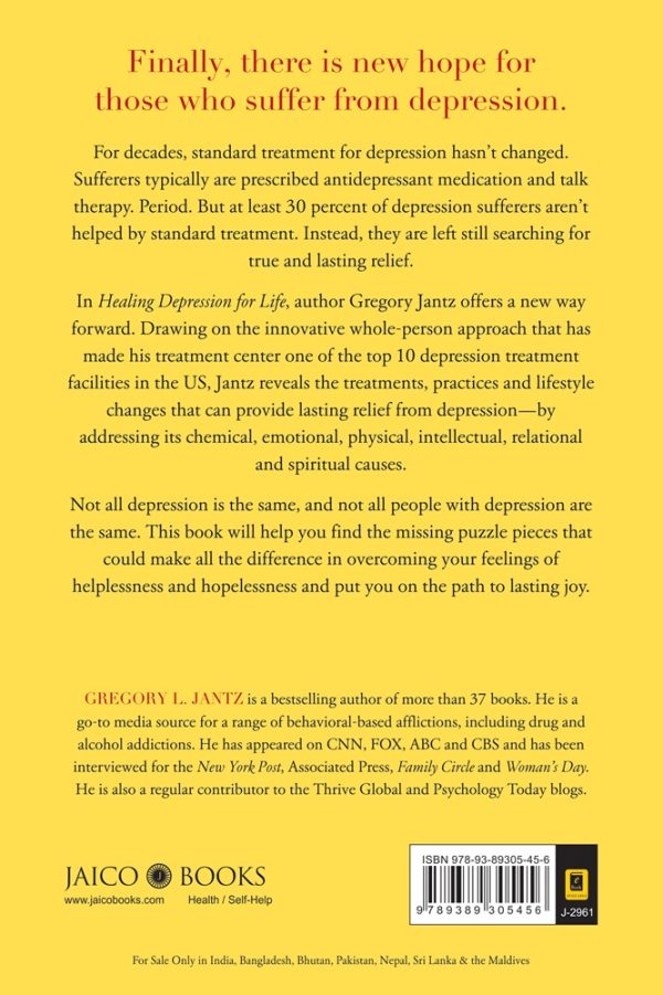 Buy Healing Depression for Life by Gregory L. Jantz, Keith Wall online ...