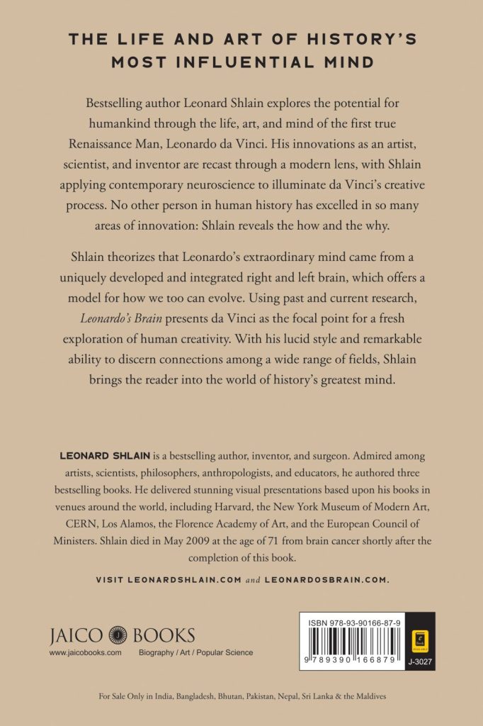 Buy Leonardo's Brain by Leonard Shlain online - Jaico Publishing House