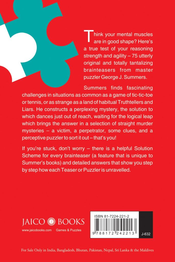 Buy The Great Book of Puzzles & Teasers by George J. Summers online ...