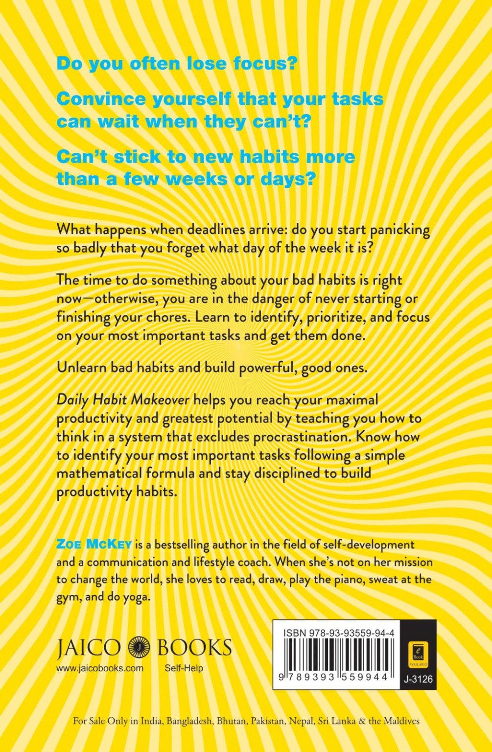 Buy Daily Habit Makeover by Zoe McKey online - Jaico Publishing House
