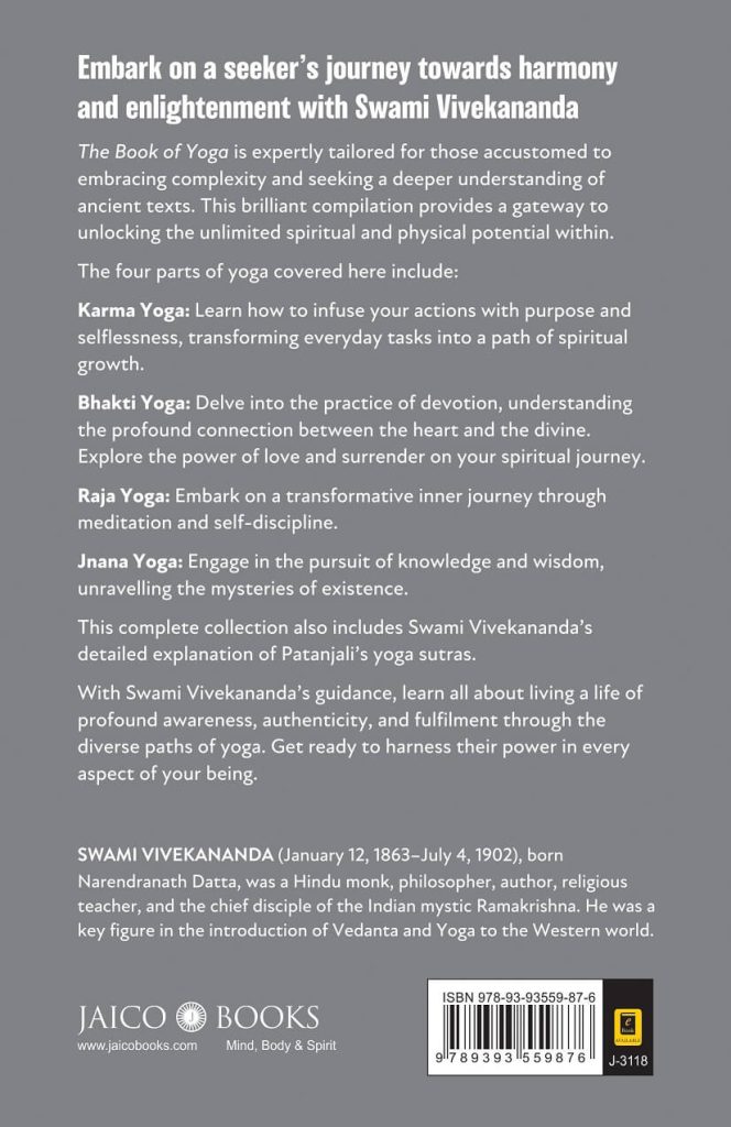Buy The Book of Yoga by Swami Vivekananda online - Jaico Publishing House