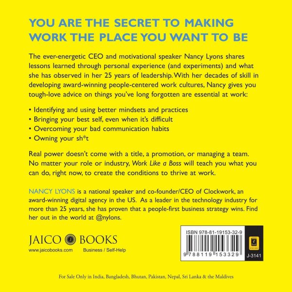 Buy Work Like A Boss by Nancy Lyons online - Jaico Publishing House