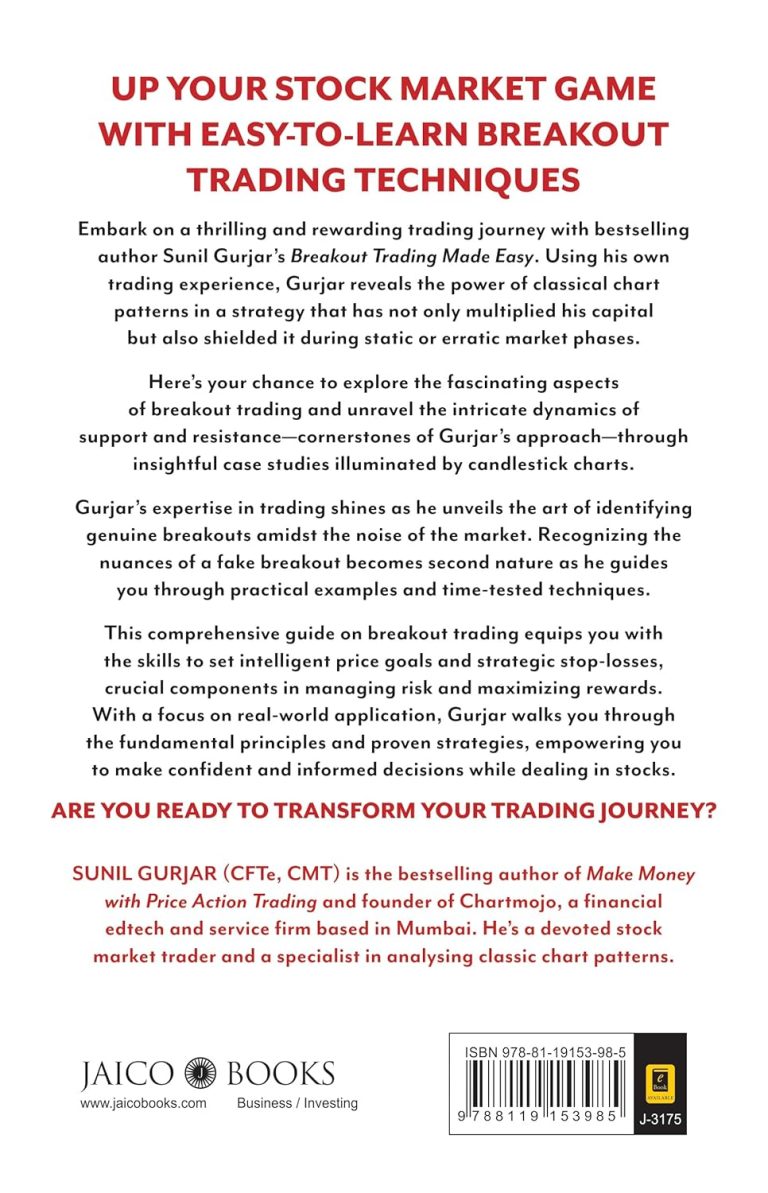 Buy Breakout Trading Made Easy by Sunil Gurjar online - Jaico ...