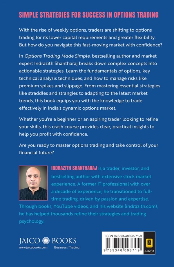 Buy Options Trading Made Simple by Indrazith Shantharaj online - Jaico ...
