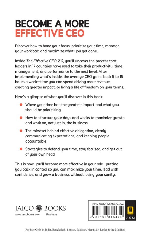 Buy The Effective CEO 2.0 by Byron Morrison online - Jaico Publishing House